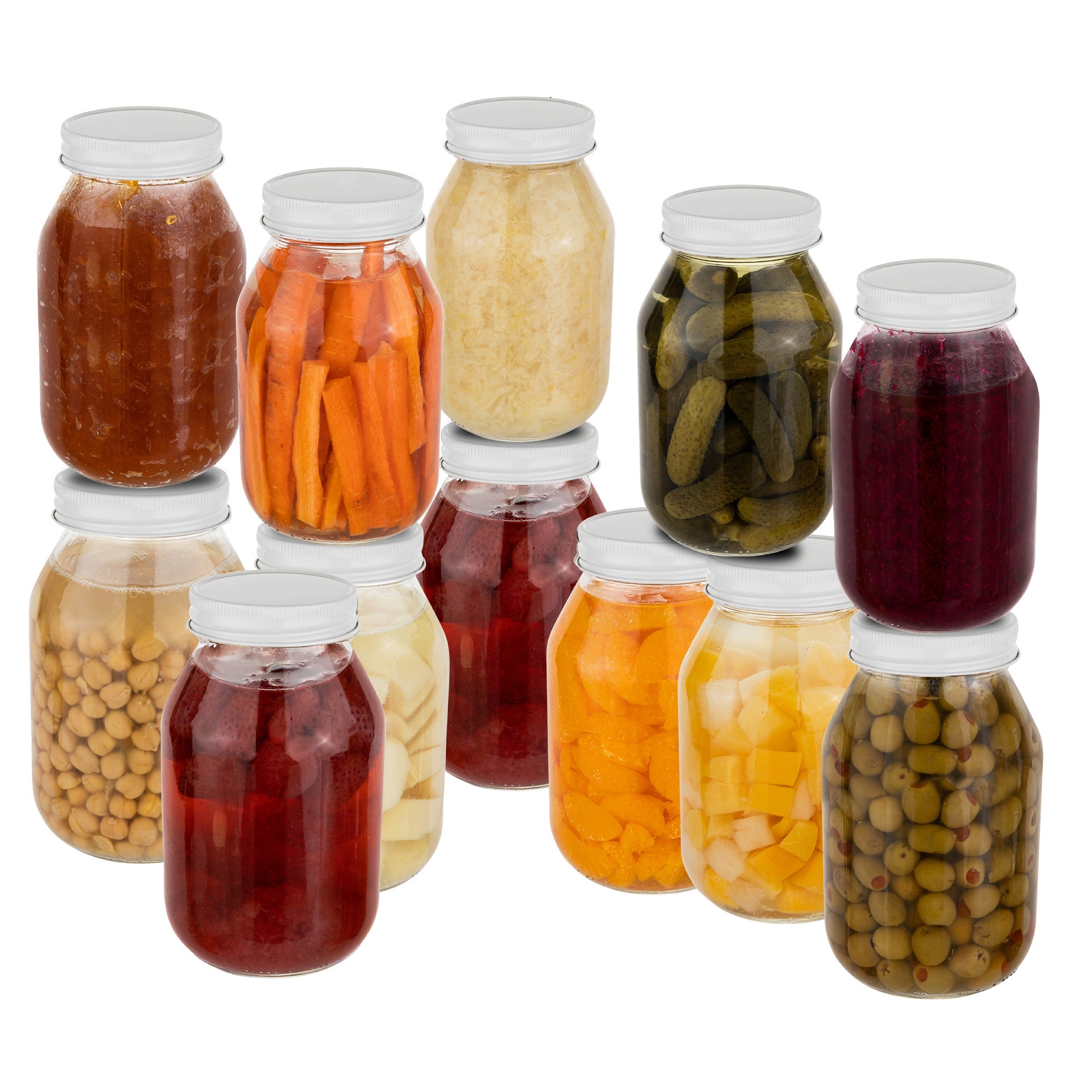 32oz Mayo Mason Jars - Metal Lids – Kitchentoolz